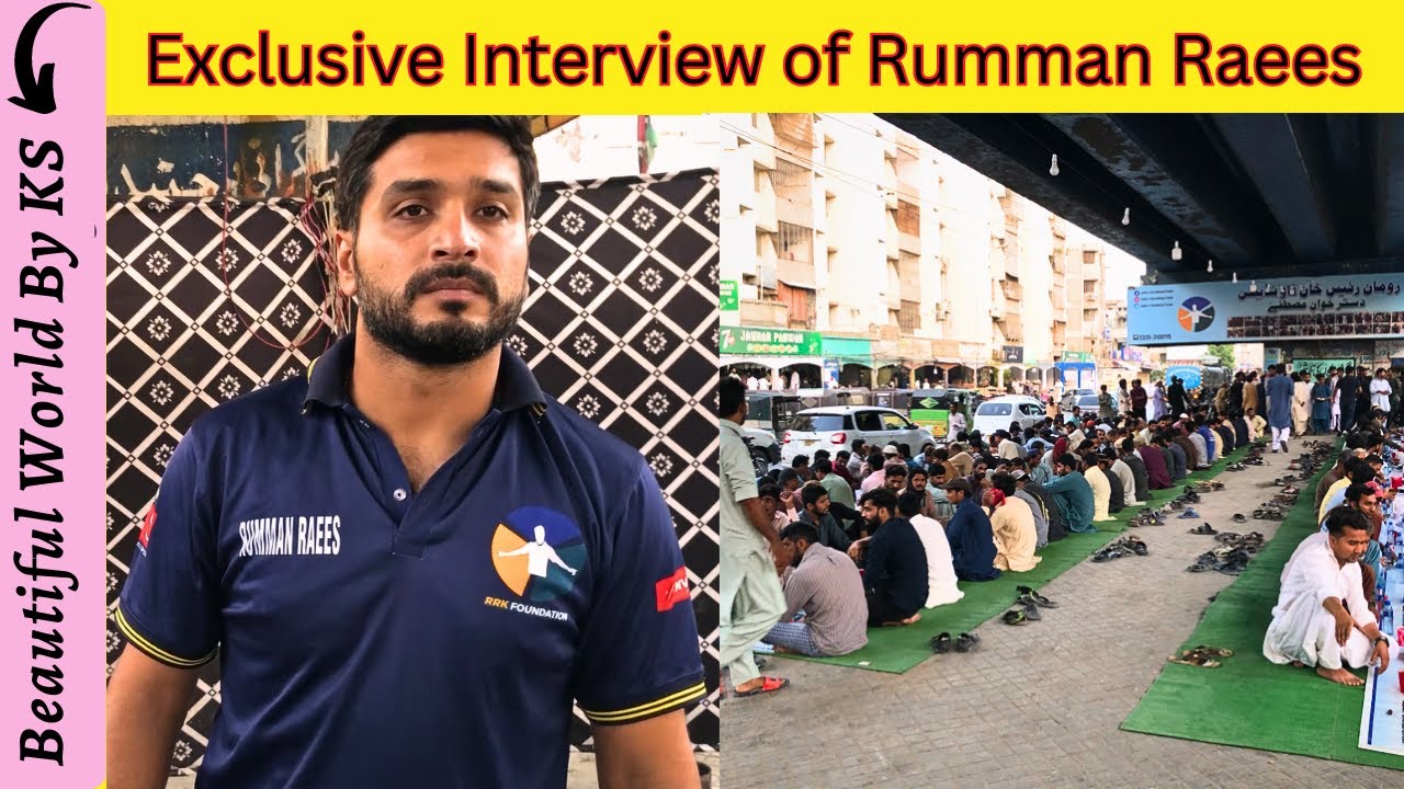 Rumman Raees Foundation Free Iftar| Pakistani Cricketer Rumman Raees ...