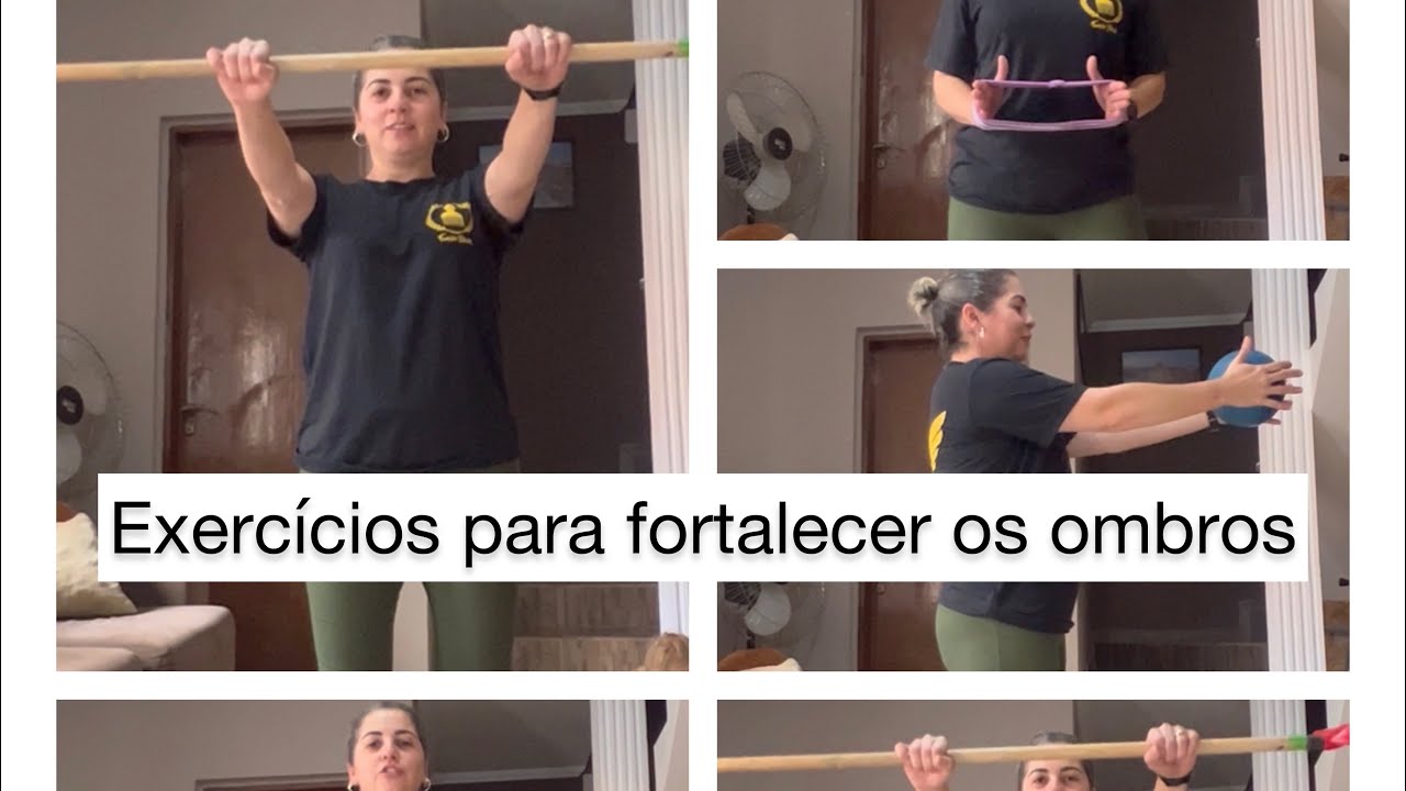 Exercícios para fortalecer os ombros em casa - YouTube