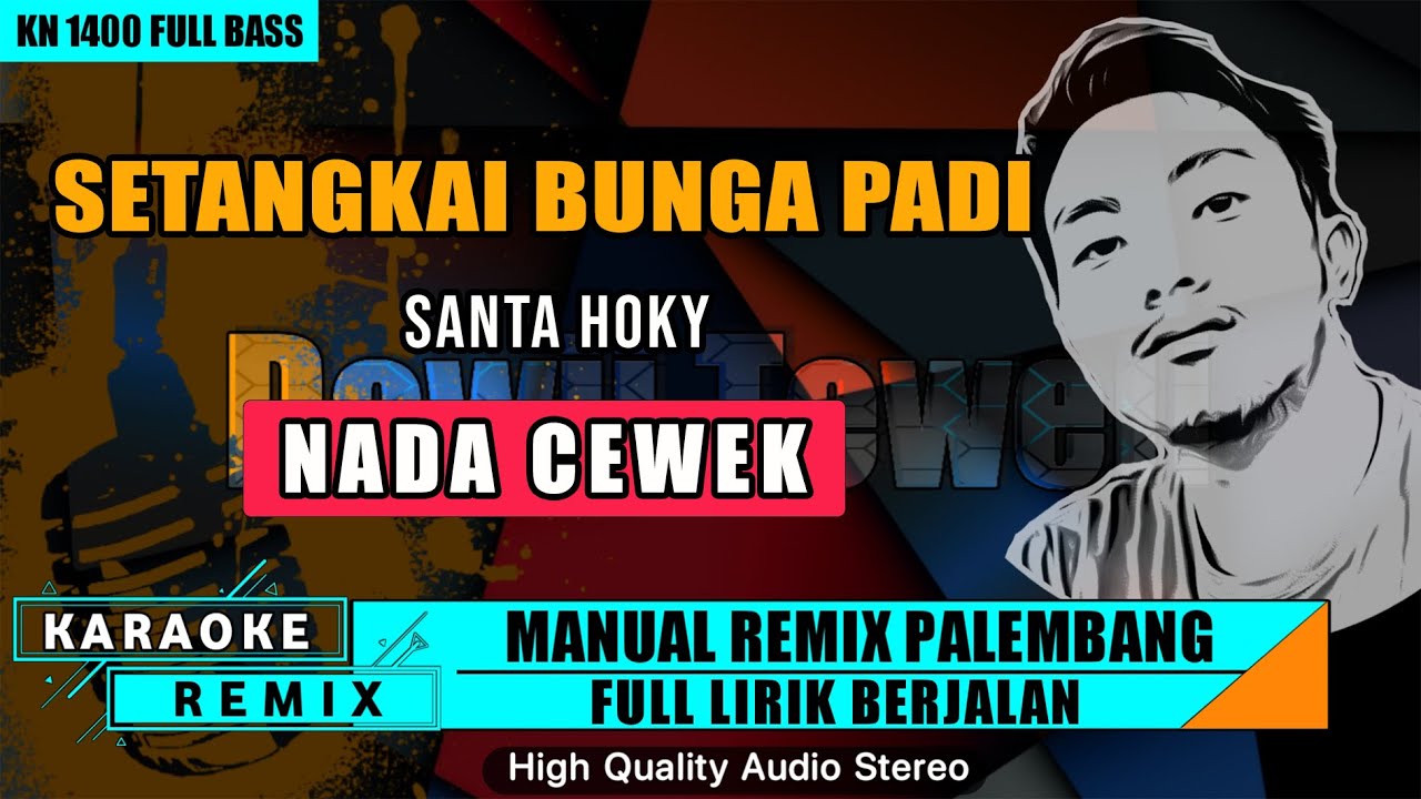 SETANGKAI BUNGA PADI - NADA CEWEK KARAOKE REMIX PALEMBANG - YouTube