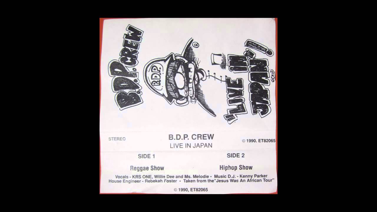 BDP Crew Live In Japan cassette 1990 Hip Hop Side Boogie Down ...