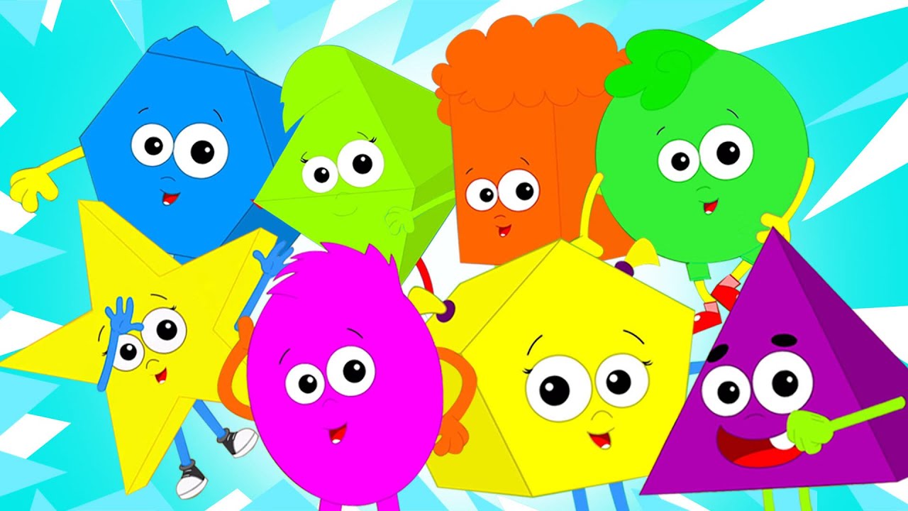 Ten Little Shapes, Learn Shape and Preschool Song for Kids - YouTube