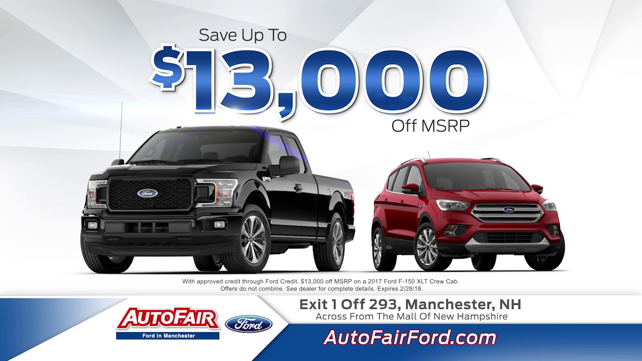 AutoFair Ford NH Presidents Day Specials - YouTube
