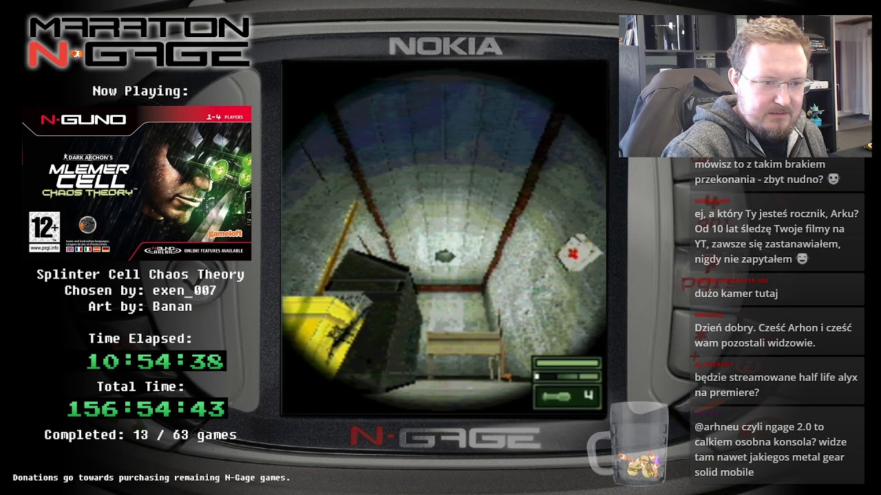 Maraton N-Gage: Splinter Cell: Chaos Theory (#6) (25.02.2020) - YouTube