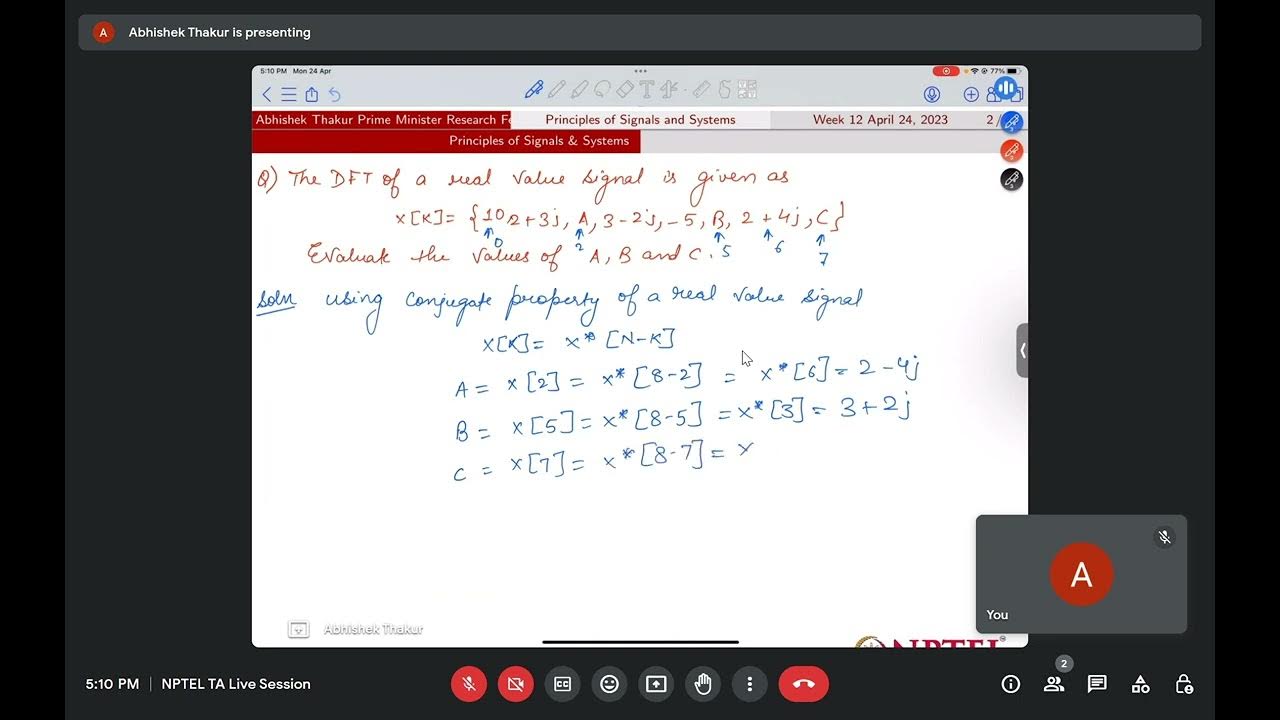 NPTEL | Principles of Signals & Systems | Week 12 | GATE 2024 - YouTube