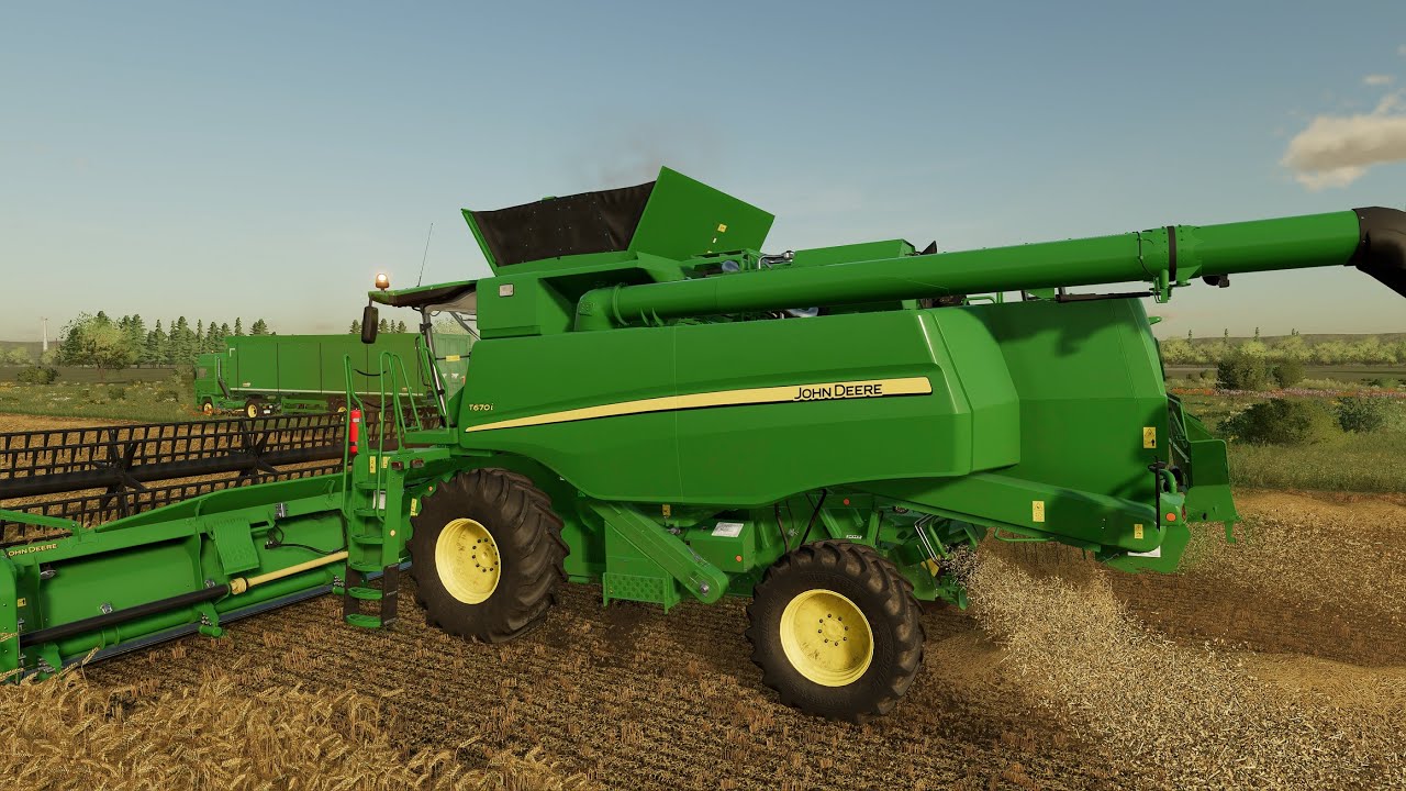 FS 22 The Western Wilds * 47 * John Deere T670i Harvesting Barley ...