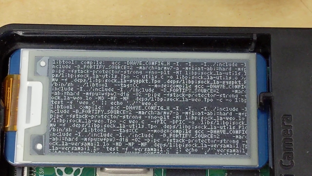 Raspberry Pi Eink terminal - YouTube