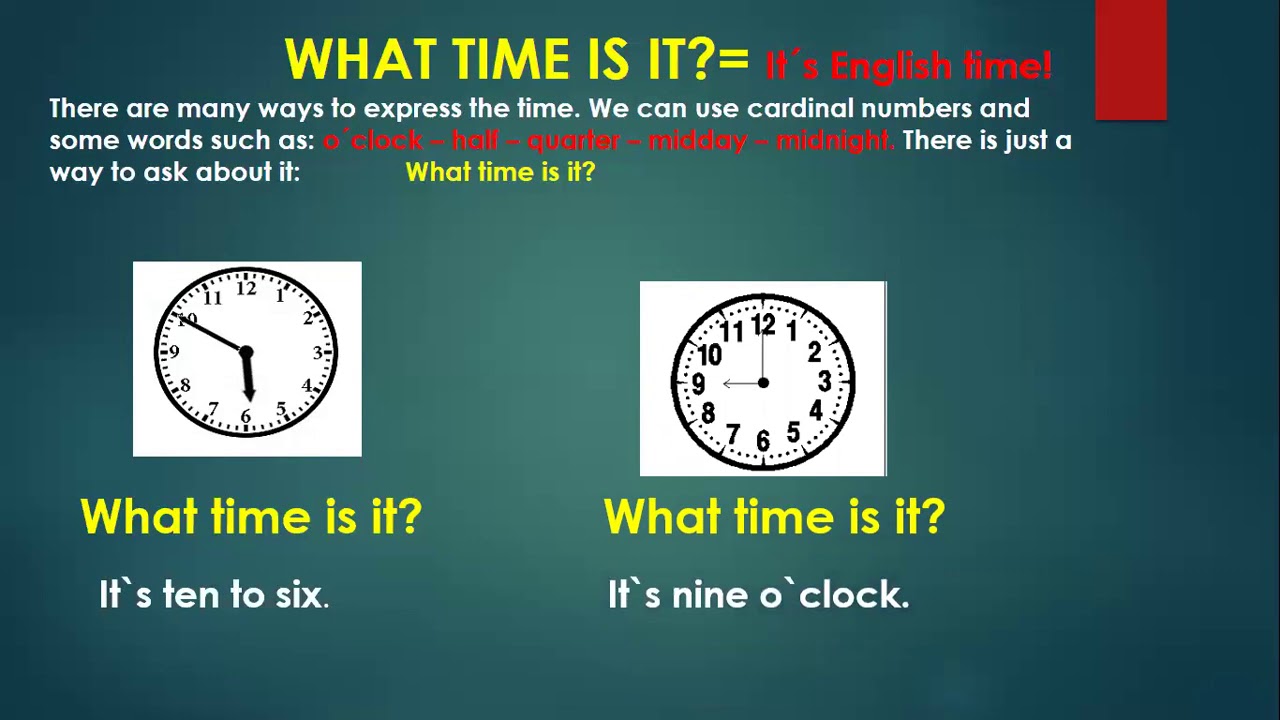 VIDEO WHAT TIME IS IT - YouTube
