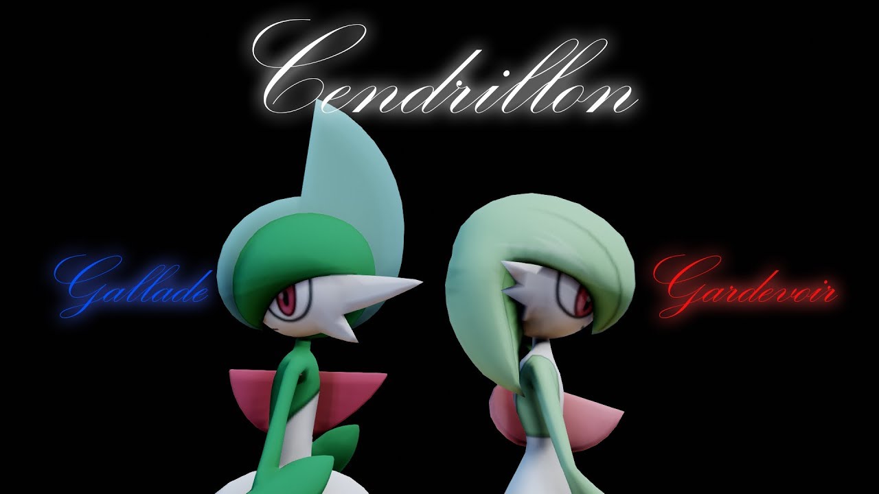 [mmd] Gardevoir x Gallade - Cendrillon - YouTube