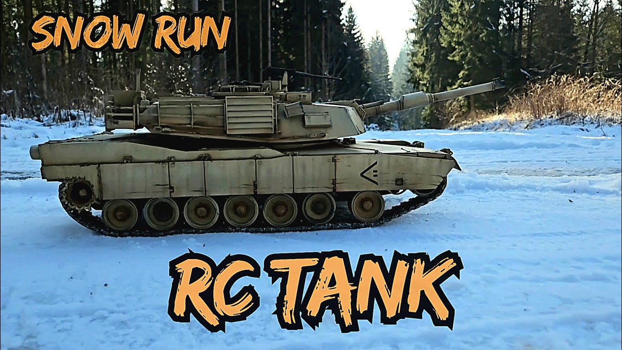 RC TANK ABRAMS M1A2 // SNOW OFFROAD - YouTube