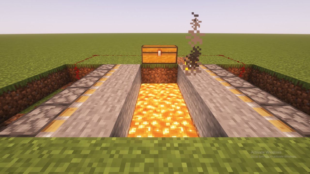 How To Make A Chest Trap In Minecraft - YouTube