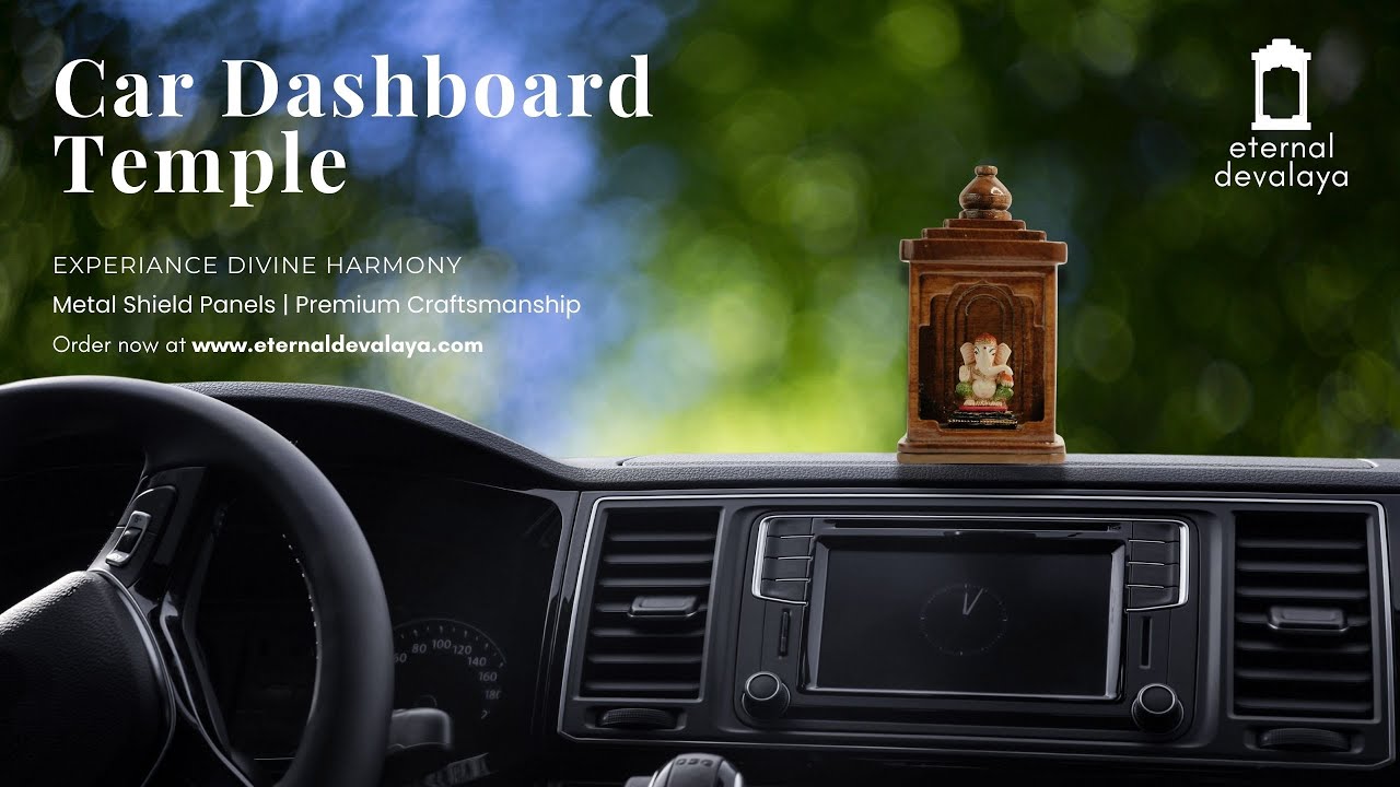 Magnetic Car Dashboard Temple | Compact Mandir for All Cars & Idols ...