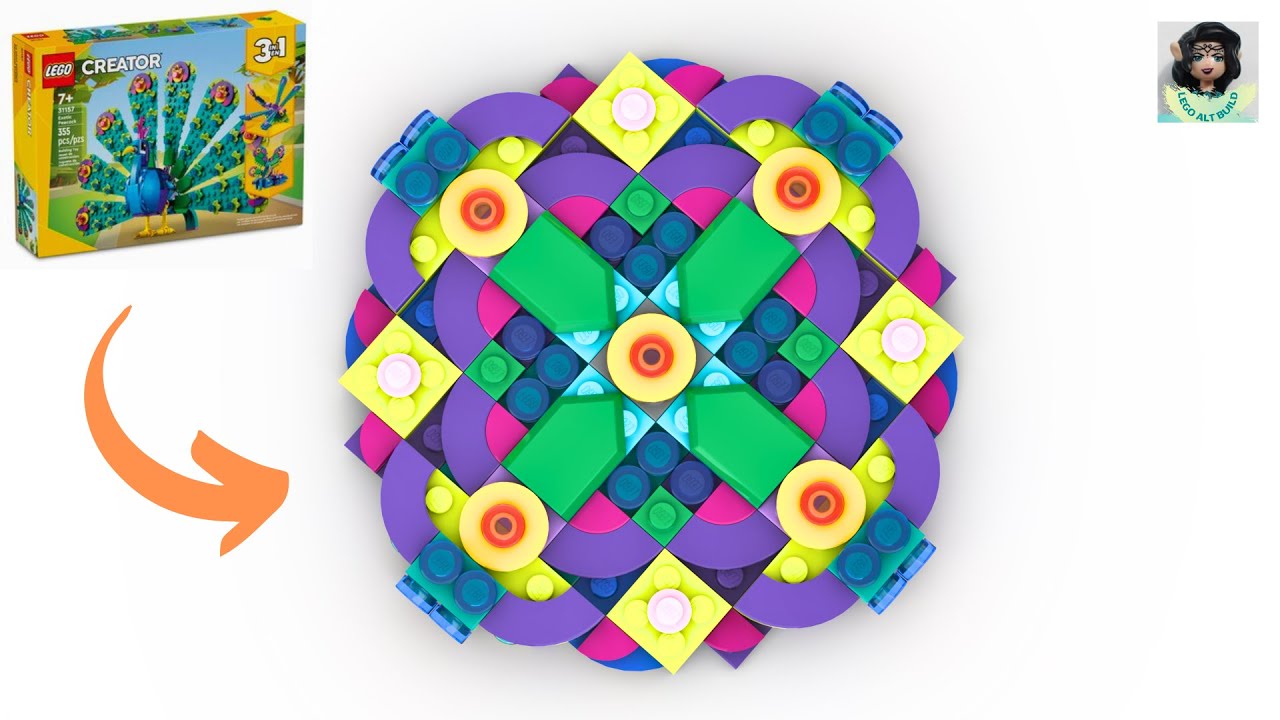 MANDALA Lego creator 31157 ideas How to alt build - YouTube