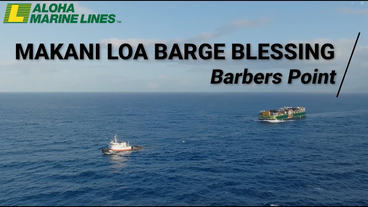 Makani Loa Barge Launch - YouTube