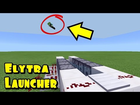 Cara membuat elytra launcher-Redstone Tutorial - YouTube