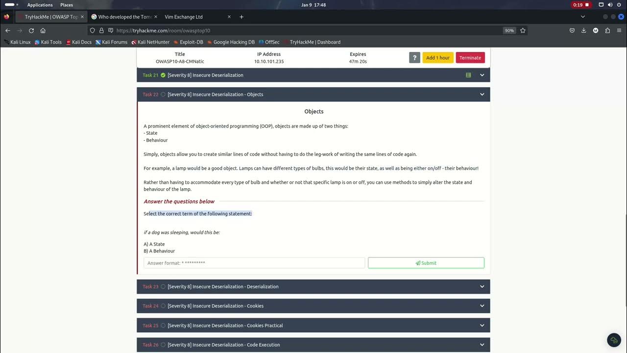 OWASP10 - A8: Insecure Deserialisation Object - YouTube