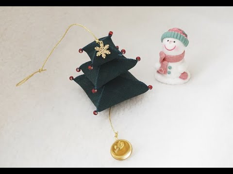 모시 조각으로 만드는 크리스마스 트리 ( Christmas tree made from pieces of ramie fabric ...