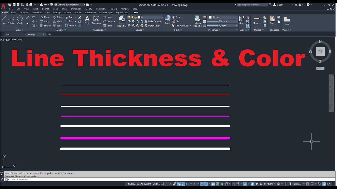 Line Thickness Line Color In AutoCAD Software II AutoCAD Tutorial 25 line-thickness-line-color-in-autocad-software-ii-autocad-tutorial-25