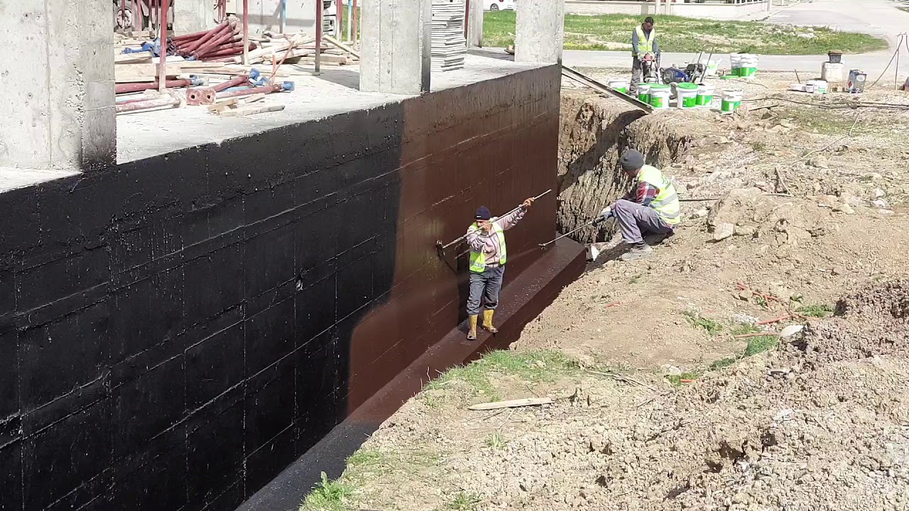 TEMEL BOHÇALAMA - Köster Polyflex 2k bitüm kaucuk uygulaması - YouTube