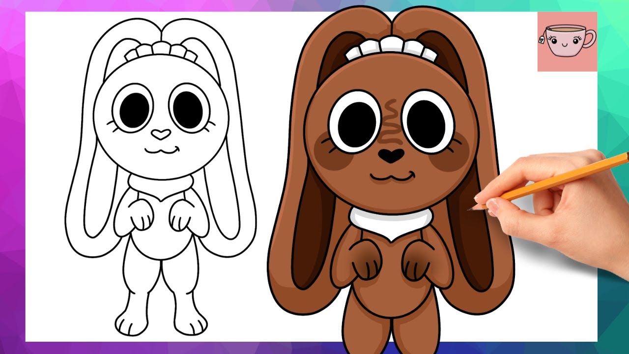 How To Draw Cocoa from Dandy's World | Easy Drawing Tutorial - YouTube