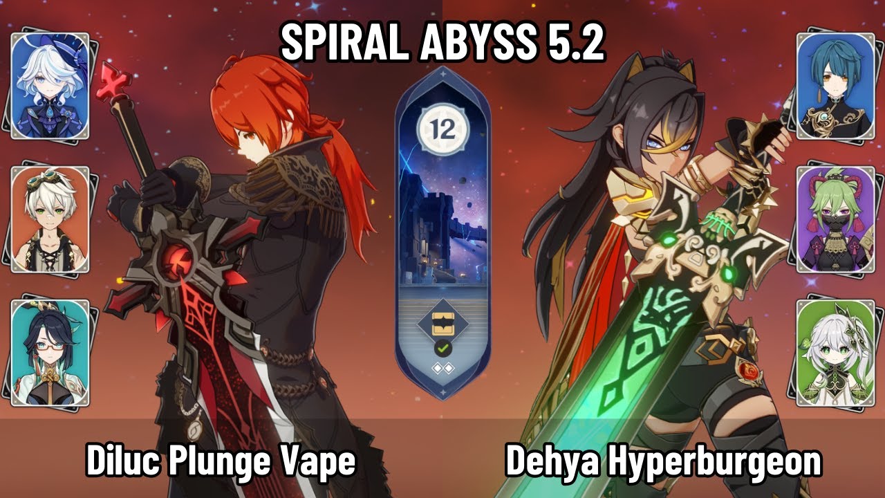 C1 Diluc Furina Plunge Vaporize | C4 Dehya Hyperburgeon Team | New ...