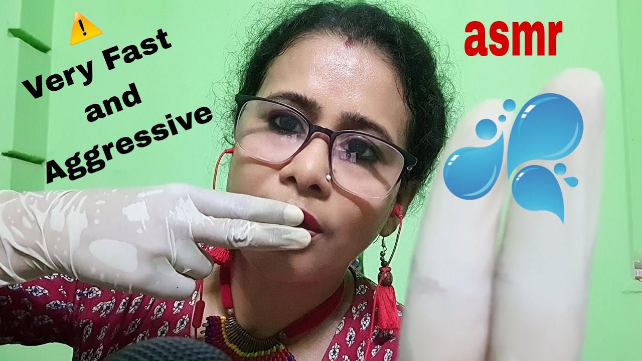 Asmr| Fast and Aggressive asmr 🎨 🌊| face touching asmr |Dearly ASMR ...
