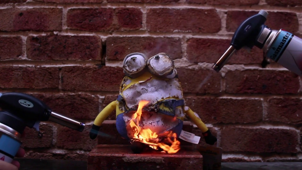 MINION VS. GAS TORCH - YouTube