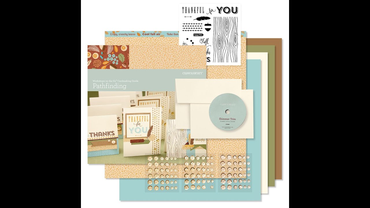 Close To My Heart | Pathfinding Card Workshop on the Go Kit - YouTube