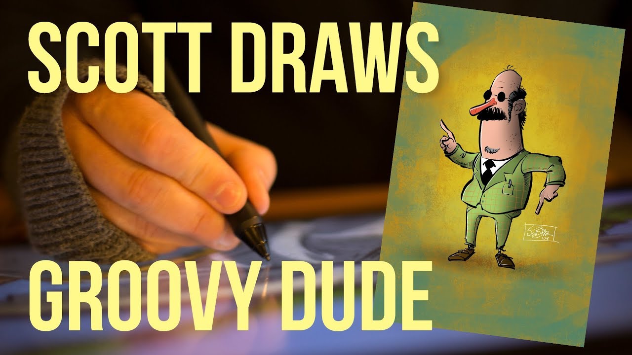 Drawing Don Groovy Dude - YouTube