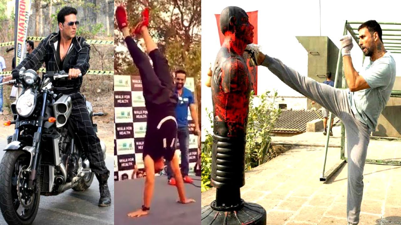 Akshay Kumar's REAL & LIVE Stunts | Akshay Kumar STUNTS Video - YouTube