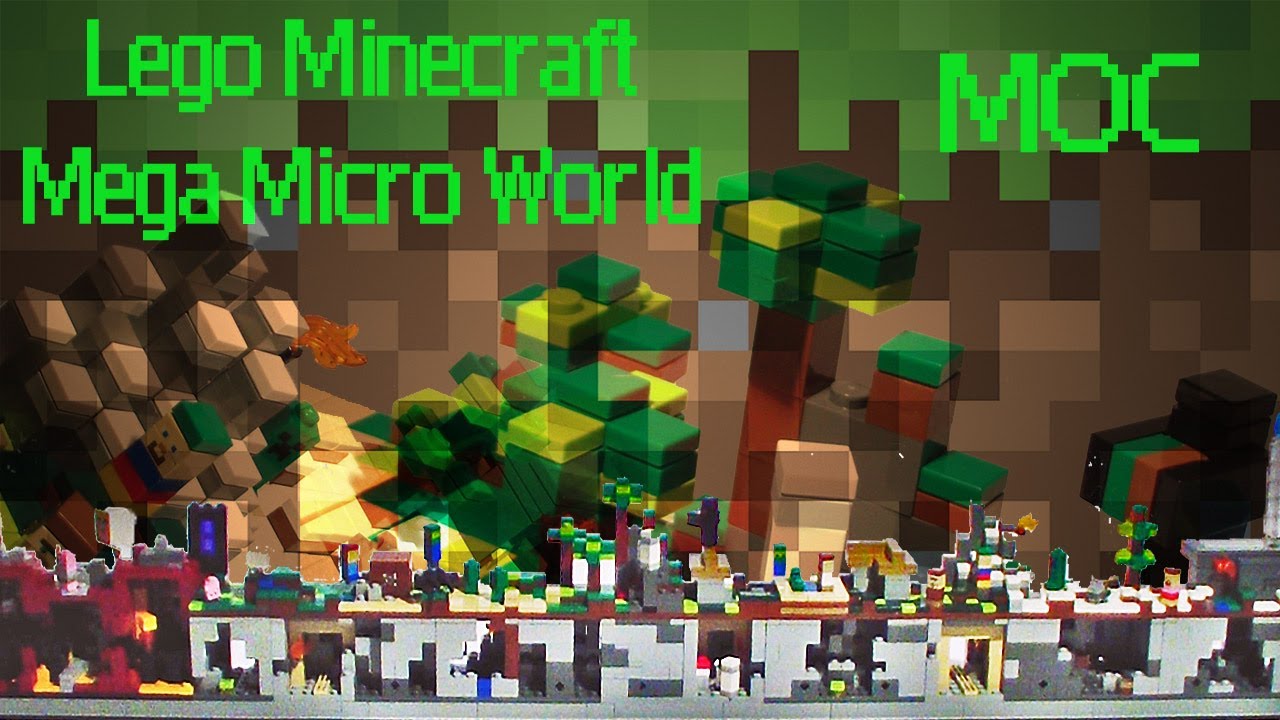 Mega Lego Minecraft Micro World (24 Mobs!) - YouTube