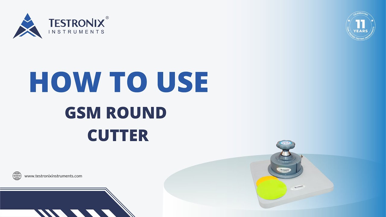 Best GSM Round Cutter Manufacturer | Grammage Kit | Testronix ...