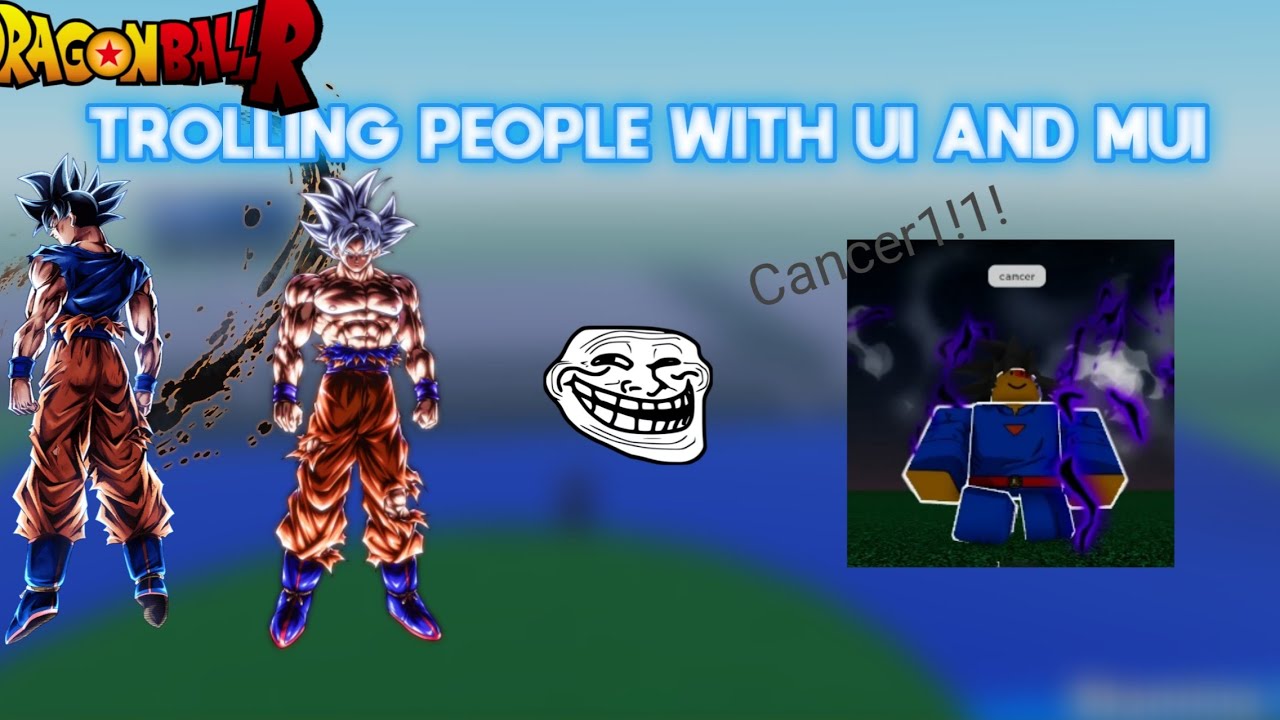 Trolling people as UI and MUI in Dragon Ball R : Revamped ( Roblox ...