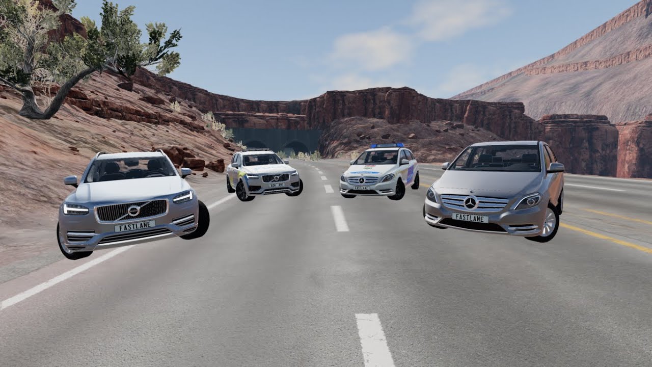 BeamNG DRİVE VOLVO XC90 & MERCEDES B180 MODDED BY FASTLANE #discovery# ...