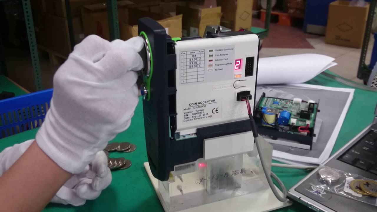 CX-363 Coin Slot, Coin Operated Device - YouTube