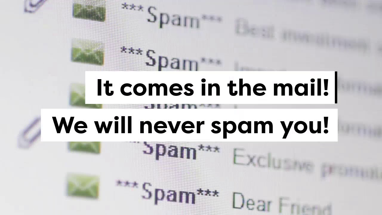 How To Avoid Spam - Sign Up For Our Newsletter! - YouTube