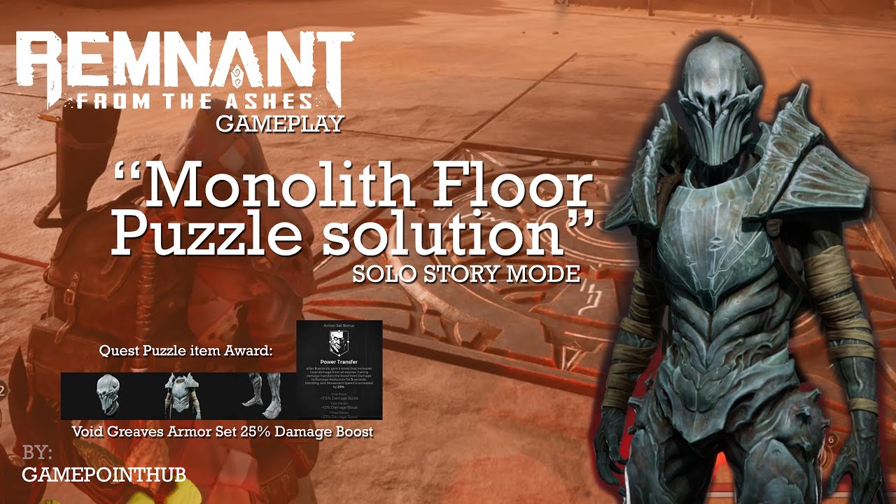 Monolith Floor Puzzle Solution | Remnant: From the Ashes - YouTube