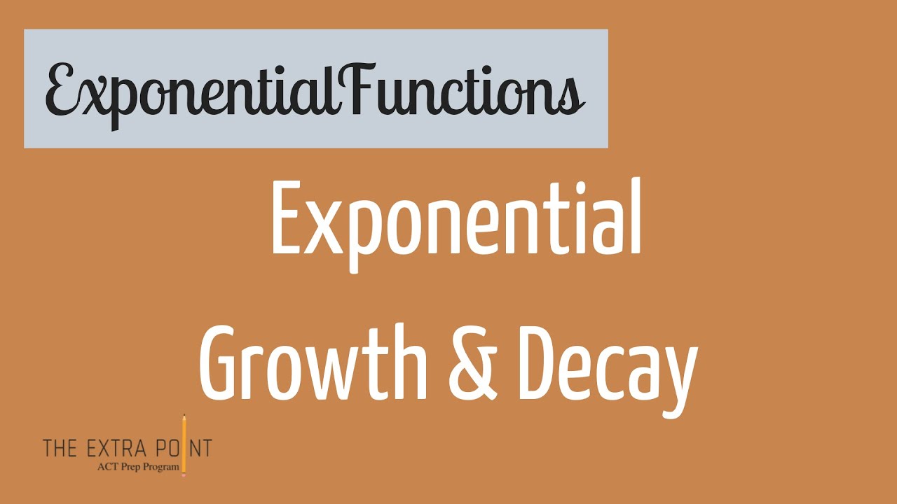 Exponential Growth and Decay Problems | Exponential Functions | Math ...