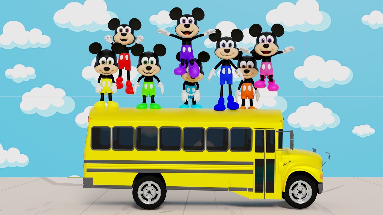 8 Little Mice Jumping On The Tree and more Children Nursery Rhyme - YouTube