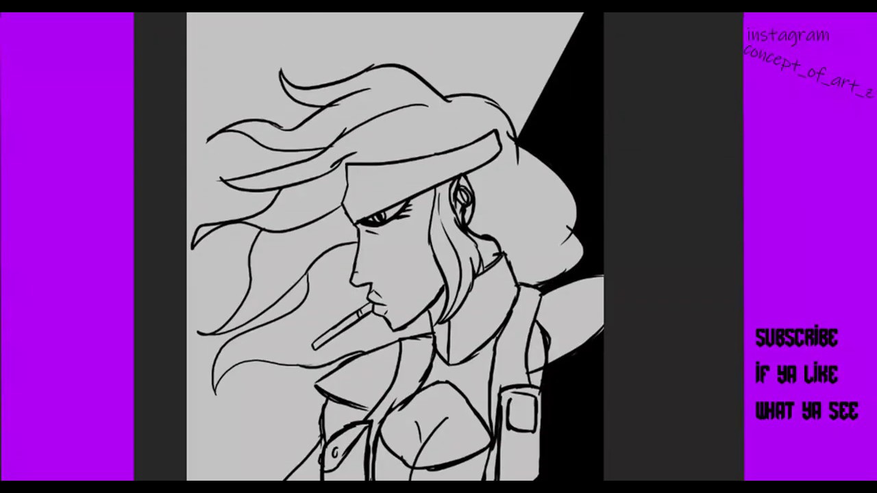 Solid Snake Speedpaint (genderbend) - YouTube
