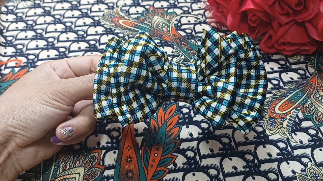 how to make a beautiful bow hairpin / sewing tutorial to make a bow ...
