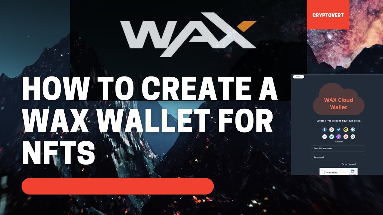 How to create a wax wallet for NFTs A how to NFT guide - YouTube