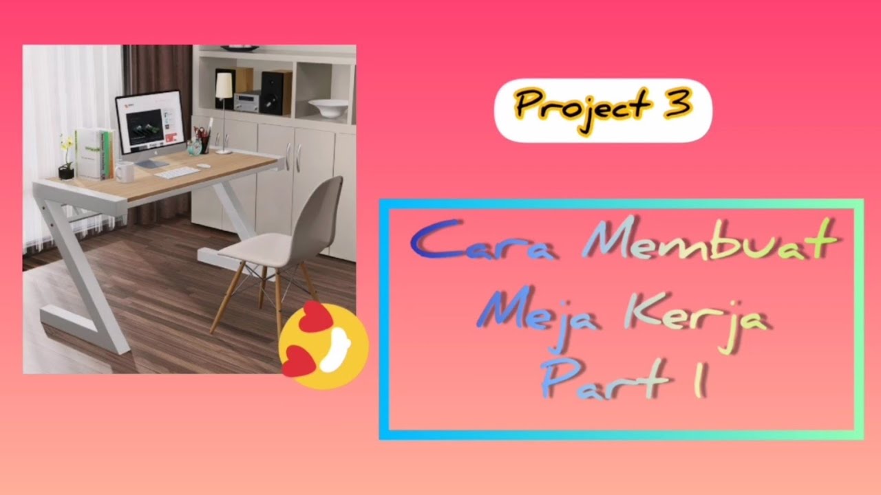 Membuat meja kerja dengan besi hollow 2x4 galvanis - YouTube