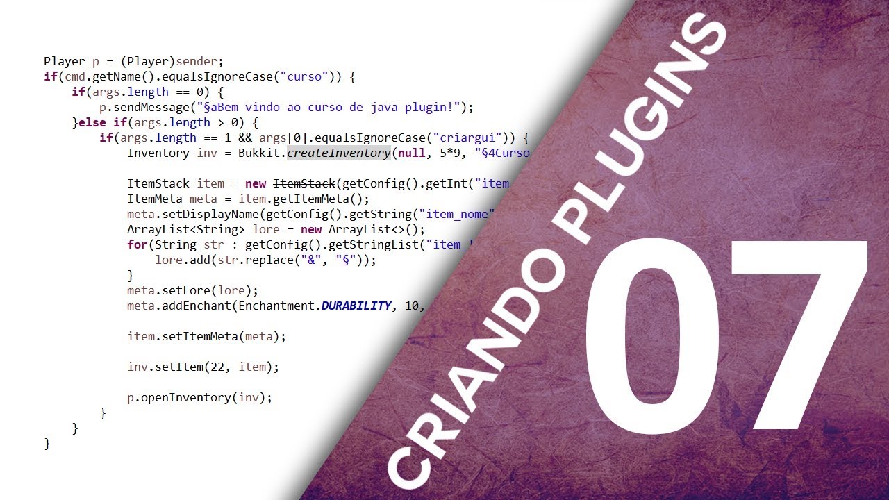 Criando Plugins [ Loop ] - #07 - YouTube