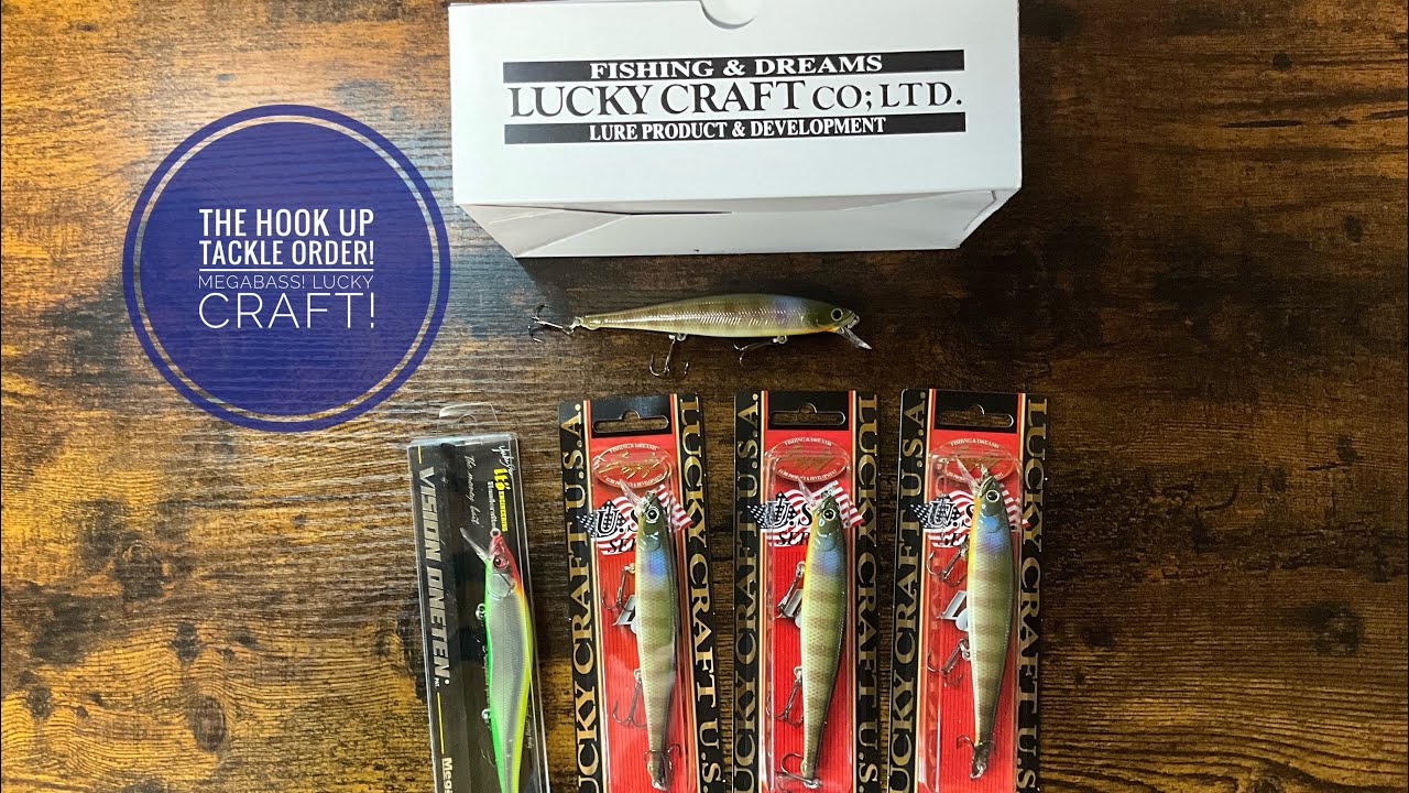 The Hook Up Tackle Order! Megabass! Lucky Craft! - YouTube