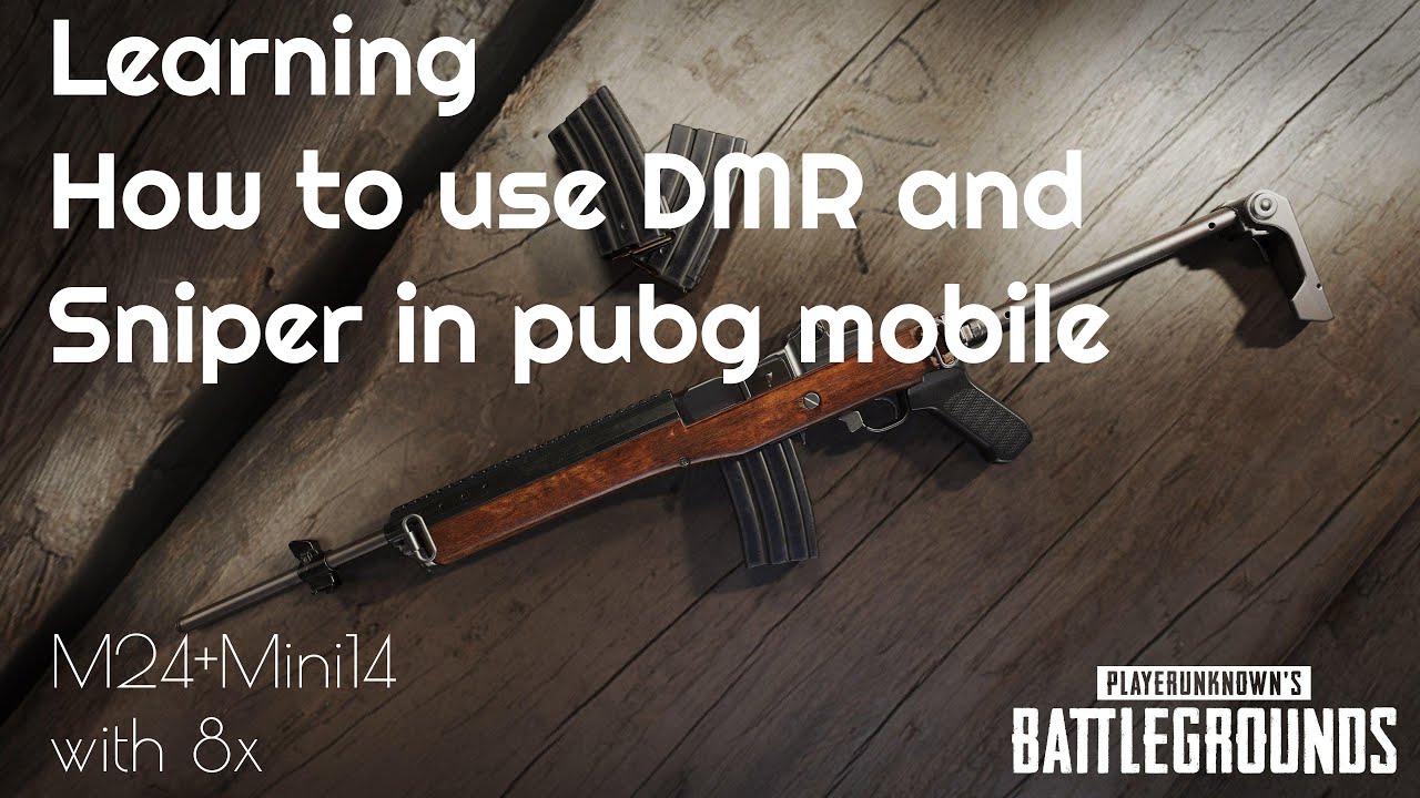DMR and SNIPER training in Pubg mobile || Day 1 || learning to use DMR ...