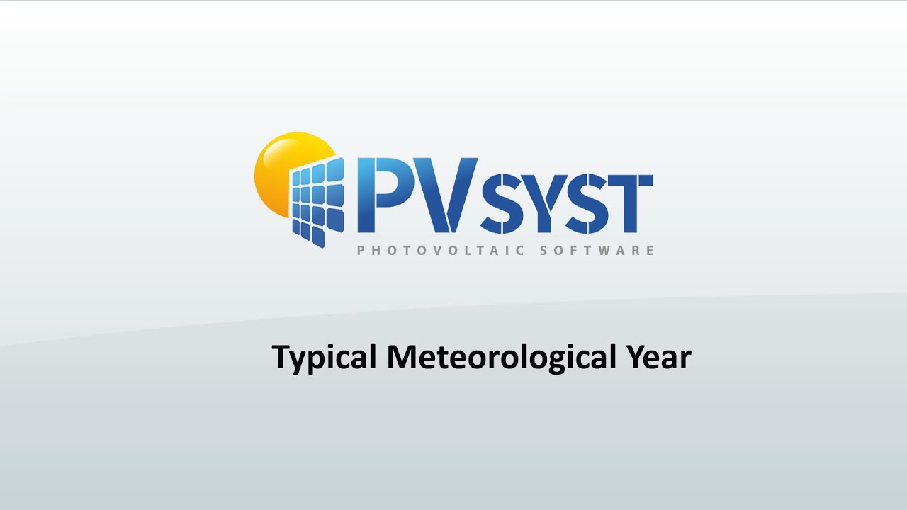 PVsyst 7 - Meteo 004 - TMY Generation - YouTube