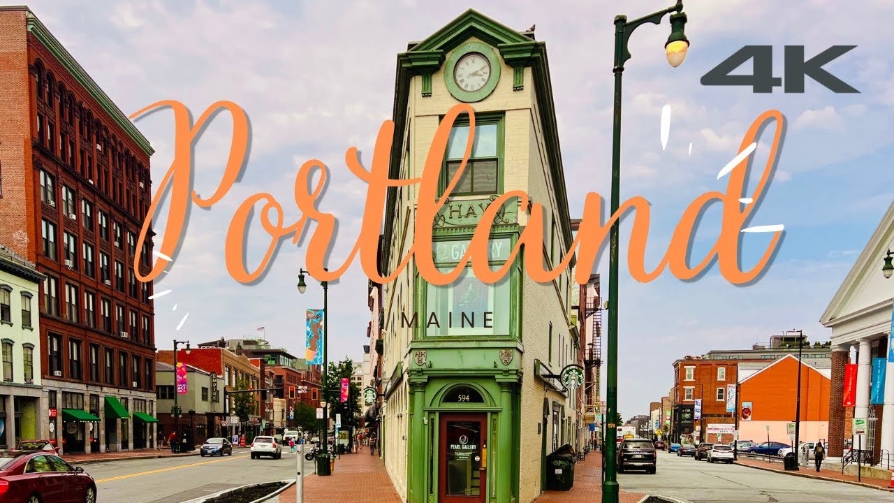 Portland downtown Walk - Ambient sights - Virtual 4K Walk - YouTube