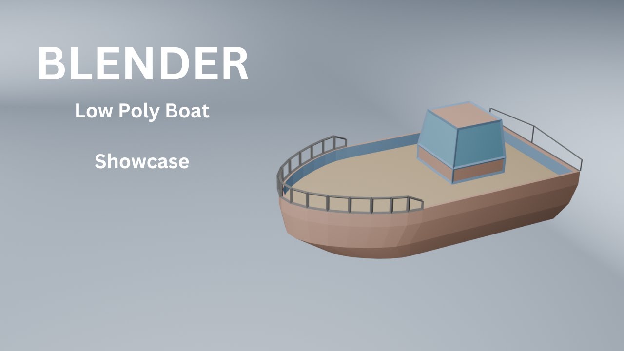 Blender Low Poly Boat | Ocean Scene Part 3 - A Must See!! - YouTube