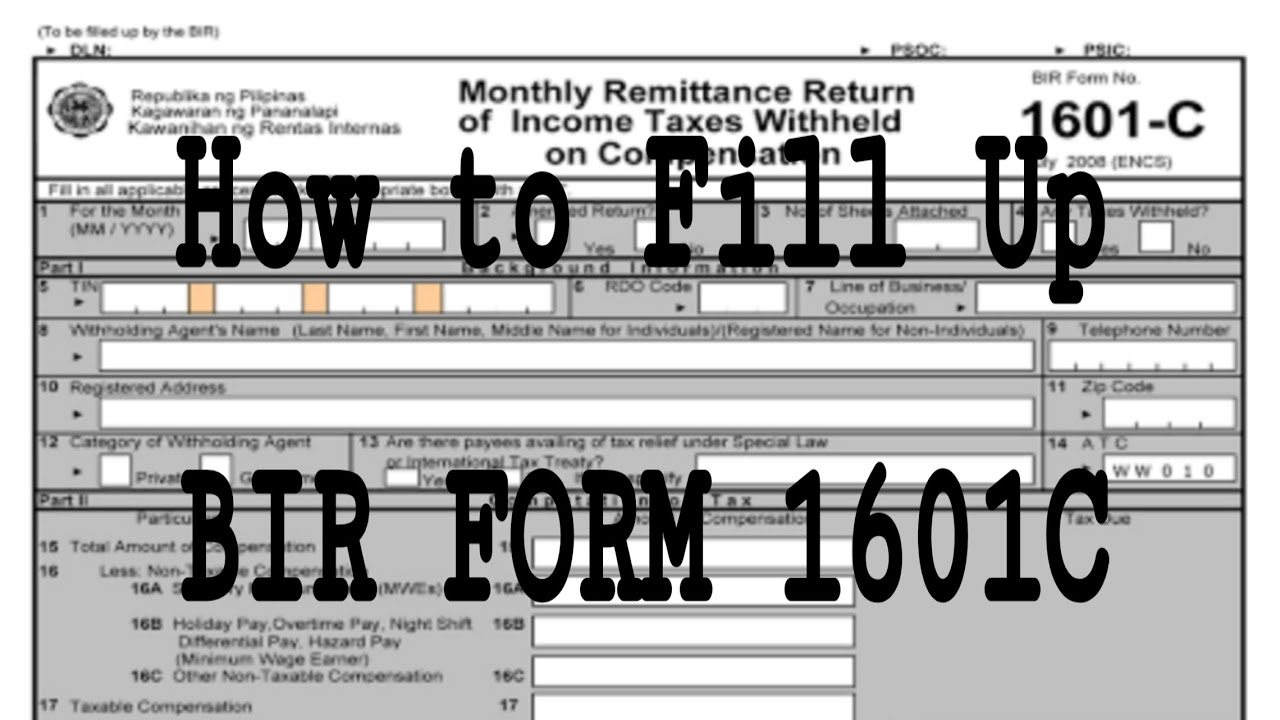 When, where to file BIR 1601C in eBIR - YouTube