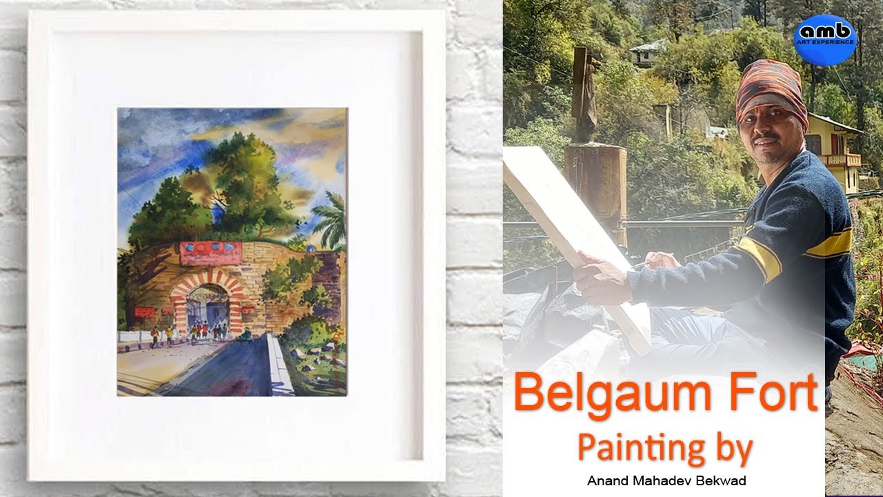 Belgaum fort (Killa) Painting Water colour on Paper Watercolour ...